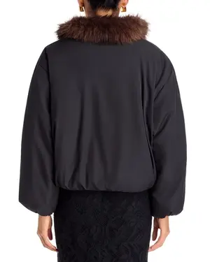 Kobi Halperin Nikki Faux Fur Collar Coat