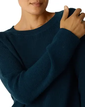 Eileen Fisher Merino Wool Crewneck Sweater - Atlan