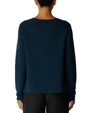 Eileen Fisher Merino Wool Crewneck Sweater - Atlan