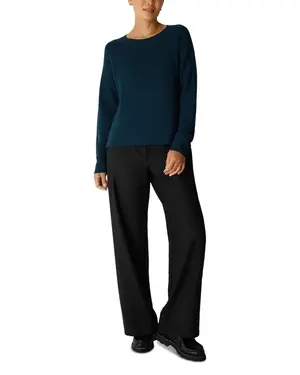 Eileen Fisher Merino Wool Crewneck Sweater - Atlan