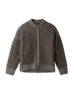 Eileen Fisher Crewneck Cardigan Sweater