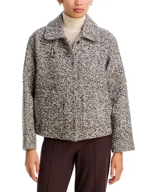 Eileen Fisher Wool Blend Marled Jacket