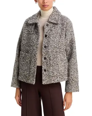 Eileen Fisher Wool Blend Marled Jacket