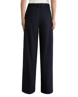 REISS Petite Solene Wool Blend Wide Leg Pants