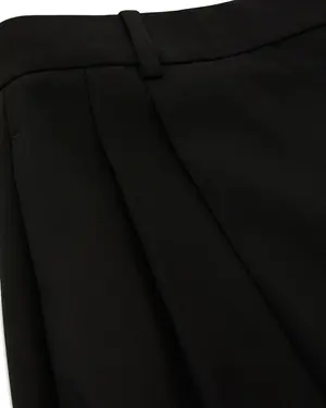 REISS Petite Luna Pleated Wide Leg Pants