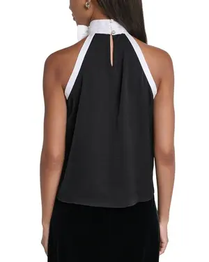 Karl Lagerfeld Paris Rose Sleeveless Halter Top