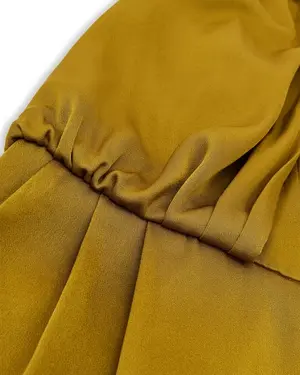 REISS Finley Drape Neck Jumpsuit - Chartreuse