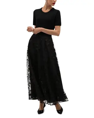 HOBBS LONDON Addlington Sequin Embellished Skirt