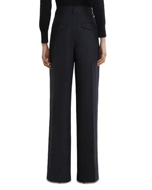 REISS Beck Wool Pleated Pants