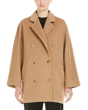 Max Mara Rebus Double Breasted Coat - Camel