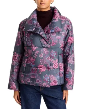 Johnny Was Funnel Neck Puffer Coat