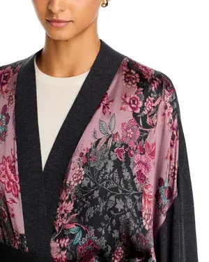 Johnny Was The Printed Knit Wool Kimono