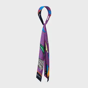 Celine Foulard Headband In Silk