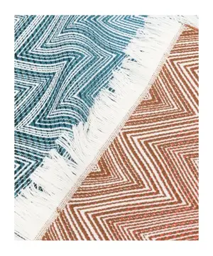 Missoni Chevron-pattern Fringed Blanket