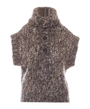 Brunello Cucinelli Chunky Short-sleeve Cardigan