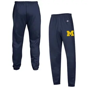 Champion Michigan Wolverines Powerblend Banded Fleece Sweatpants - Navy