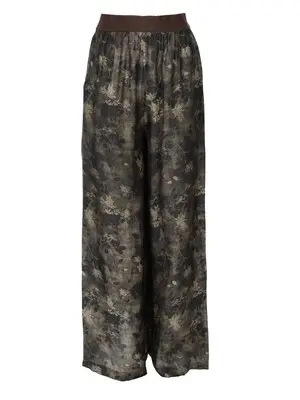 UMA WANG Pantalone Ampio In Viscosa E Cupro
