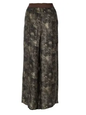 UMA WANG Pantalone Ampio In Viscosa E Cupro