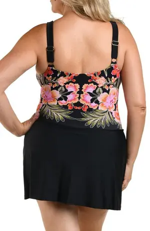 MAXINE OF HOLLYWOOD Rainforest Reflection One Piece Swimdress