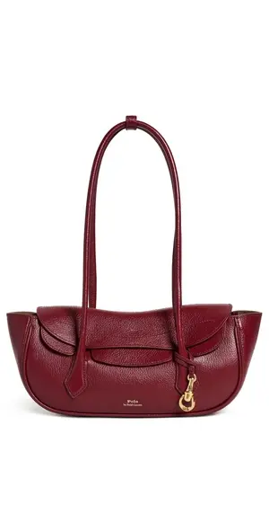 Polo Ralph Lauren Shiny Tumbled Blaze Shoulder Bag - Currant