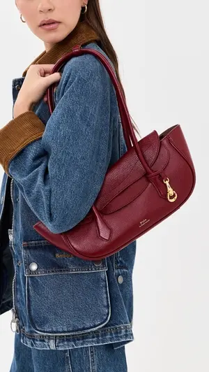 Polo Ralph Lauren Shiny Tumbled Blaze Shoulder Bag