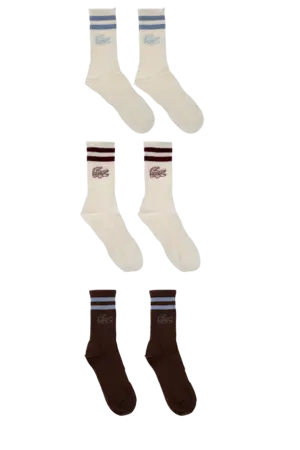Lacoste Three-pack Crew Socks