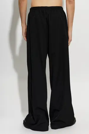 Balenciaga Wide-leg Wool Trousers