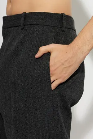 Balenciaga Wool Pleated Trousers