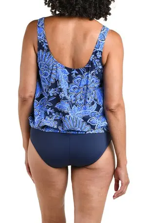 MAXINE OF HOLLYWOOD Beyond The Atlantic Blouson Tankini Top