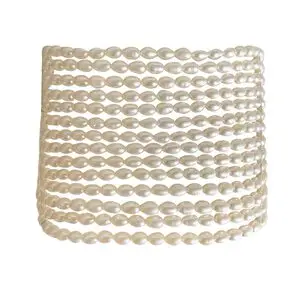 LENI JAMES White The London Maxi Pearl Choker Necklace