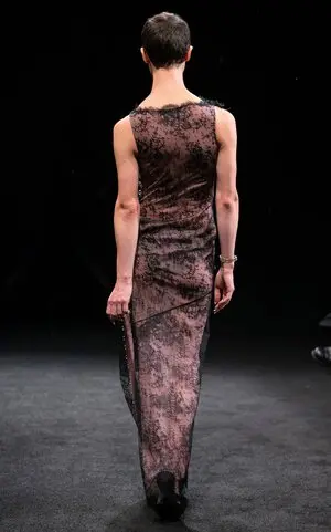 WIEDERHOEFT Sleeveless Chantilly Lace Maxi Dress