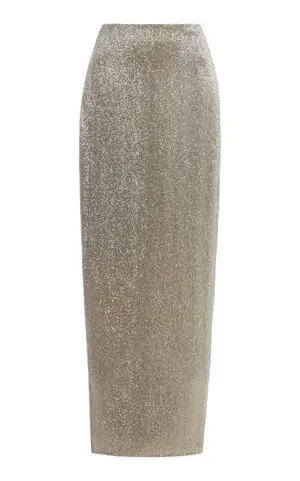 WIEDERHOEFT Beaded Maxi Skirt