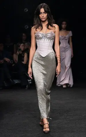 WIEDERHOEFT Beaded Maxi Skirt