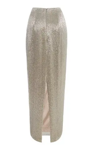 WIEDERHOEFT Beaded Maxi Skirt