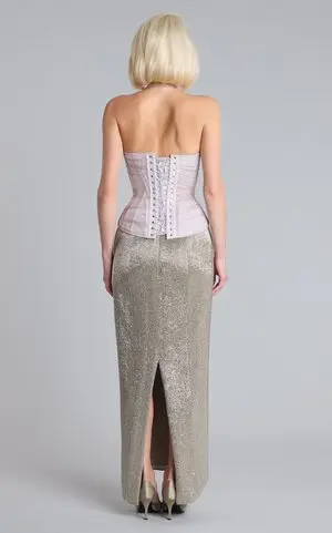 WIEDERHOEFT Beaded Maxi Skirt
