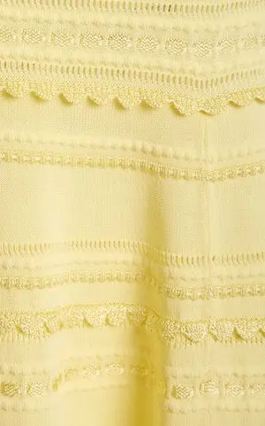 Ulla Johnson Maggie Knit Midi Skirt - Yellow