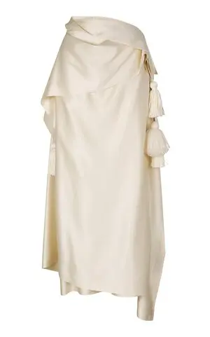 HEIRLOME Rosario Tasseled Silk Maxi Skirt