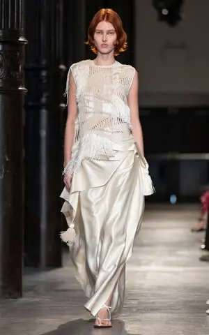 HEIRLOME Rosario Tasseled Silk Maxi Skirt