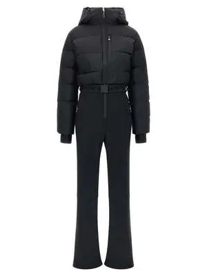 YVES SALOMON Ski Suit Hood Lined - Black