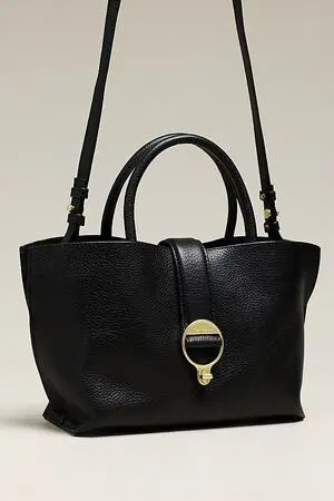 Barbour Alder Mi Leather Tote Bag Black