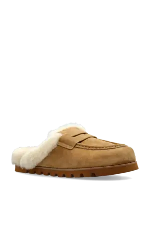 NAKED WOLFE Corded’ Mules - Beige