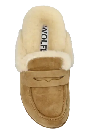 NAKED WOLFE Corded’ Mules - Beige