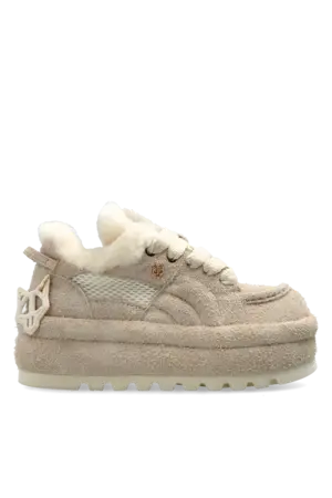 NAKED WOLFE Beau’ Platform Boots - Cream