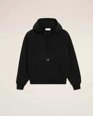 AMI Paris Tonal Embossed Heart Logo Hoodie - Black