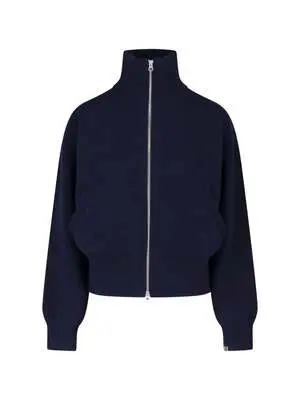Extreme Cashmere Zip-front Cashmere Sweater