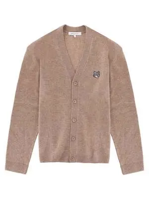 Maison Kitsuné 100% Merino Wool Monoset Sweater - Beige