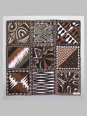 Emilio Pucci Silk Foulard Scarf - Brown