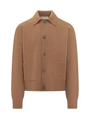 AMI Paris Shirt-collar Cardigan