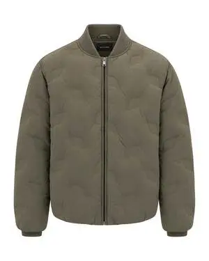DAILY PAPER UOMO Quilted Bomber Jacket - Stone Gray