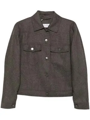 Max Mara Wool Button-up Jacket